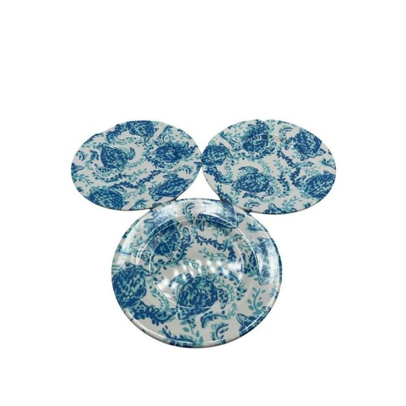 Lilly Pulitzer | Dining | Set 3 Lilly Pulitzer Melamine 8 Inch Plates ...